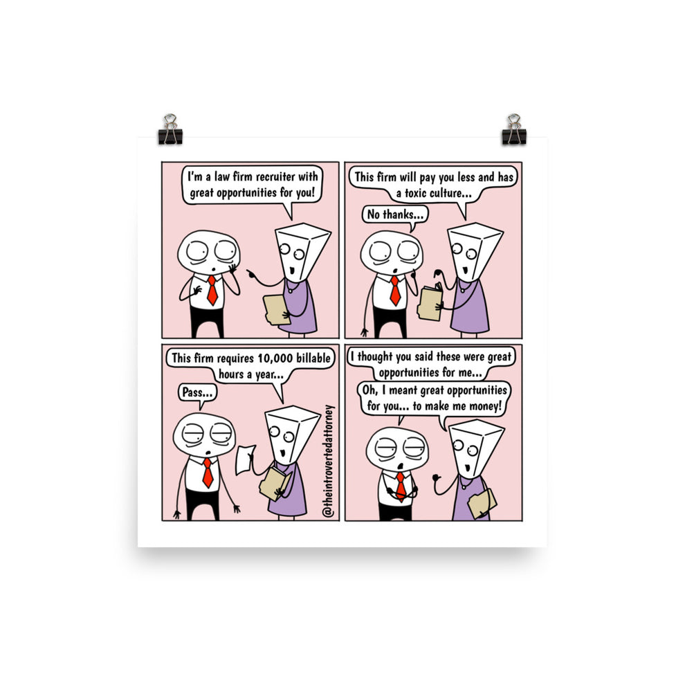 Funny Lawyer Comic Print | Best Attorney Gifts | Law Firm Humor – The ...