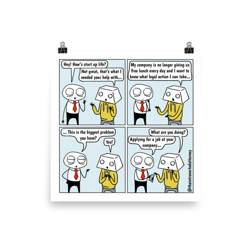 Funny Lawyer Comic Print | Best Attorney Gifts | Law Firm Humor – The ...