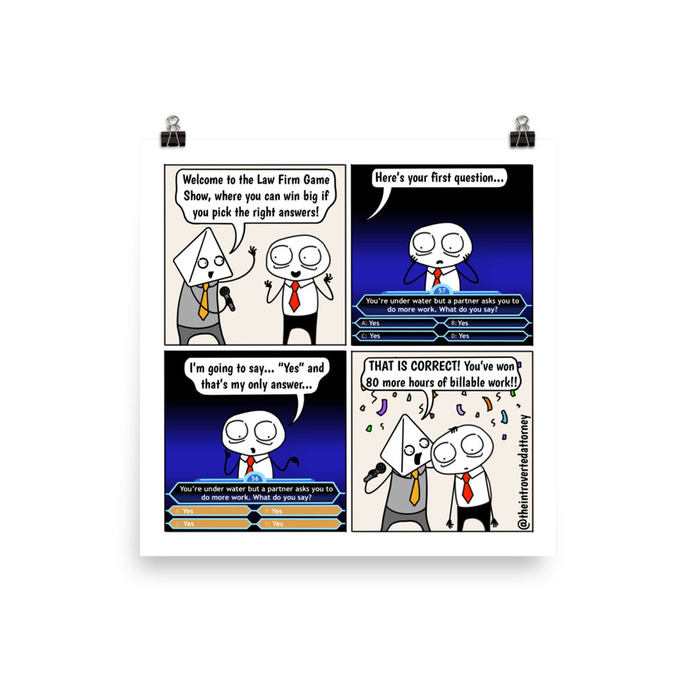 Funny Lawyer Comic Print | Best Attorney Gifts | Law Firm Humor – The ...